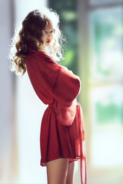 Красный пеньюар: 100 фото роскошных моделей